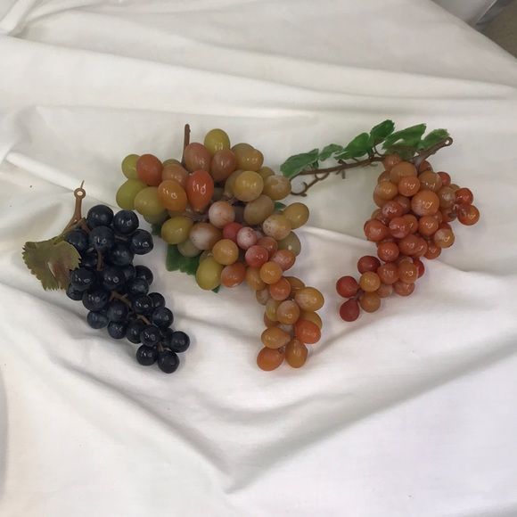 Vintage | Accents | Vintage Mid Century Modern Faux Rubber Grapes 3 ...